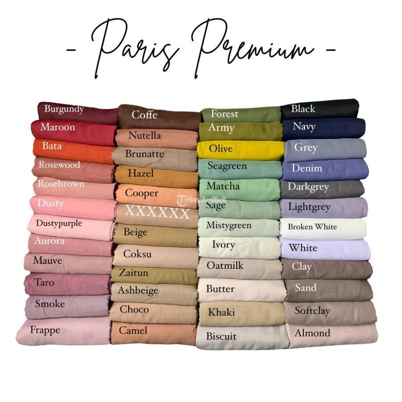 Paris Premium Hijab Premium Hijab Segiempat Kerudung Polos Original By ...