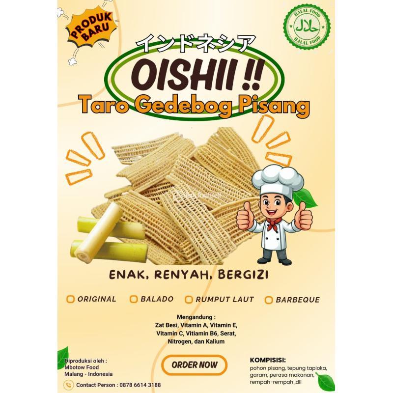 Kripik Taro Gedebog Pohon Pisang di Malang - Tribun JualBeli