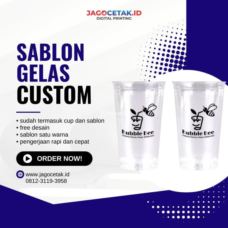 Sablon Gelas Cup Plastik Custom di Sidoarjo - Tribun JualBeli