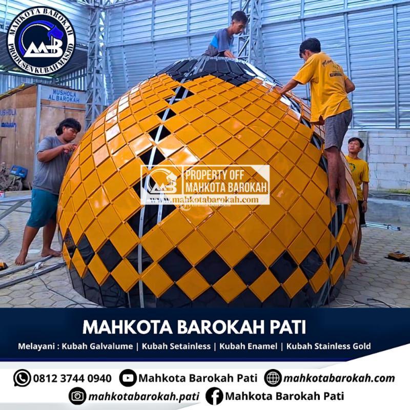 Kubah Masjid Bahan Panel Galvalume dan Enamel Warna Bergaransi 20 Tahun ...