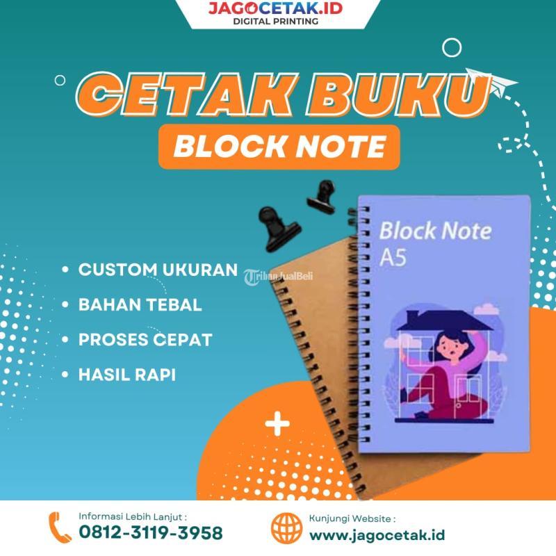 Cetak Buku Block Notes Custom di Sidoarjo - Tribun JualBeli