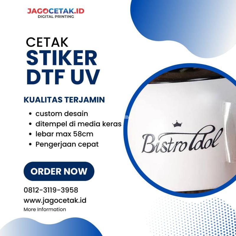 Cetak Stiker DTV UV Tajam, Mengkilap, Anti Luntur di Sidoarjo - Tribun ...