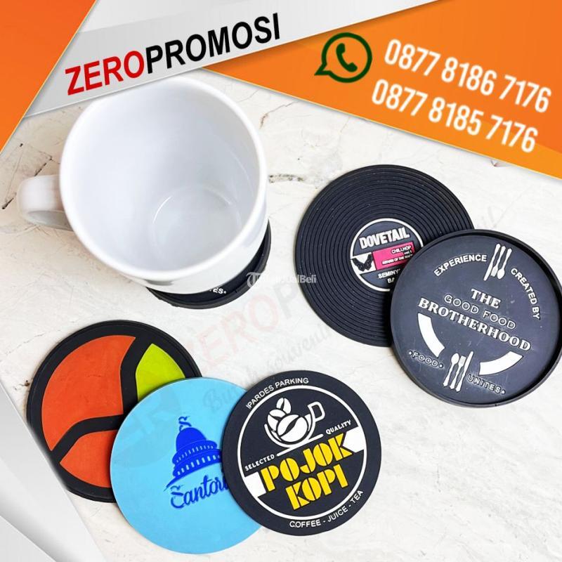 Souvenir Tatakan Gelas Karet Custom Coaster Rubber di Tangerang Kota ...