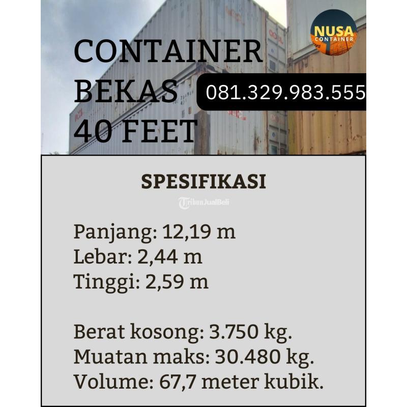 Container Bekas 40 Feet Harga Murah di Surabaya - Tribun JualBeli