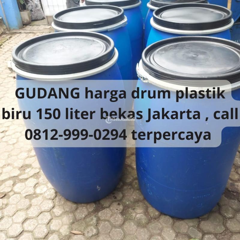 Gudang Drum Plastik Biru 150 Liter Bekas di Bogor - Tribun JualBeli