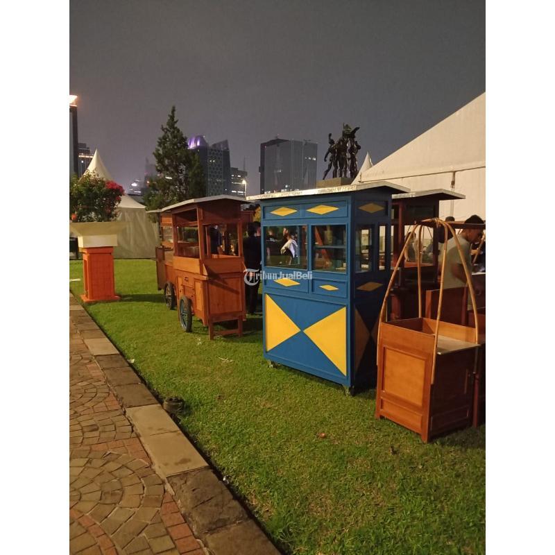 Sewa Gerobak Rombong Kayu Event di Bekasi Kota - Tribun JualBeli