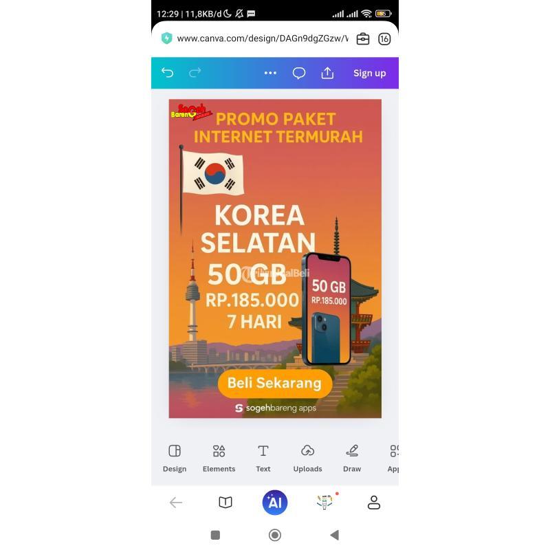 Promo Paket Internet Korea Selatan 50GB Hanya Rp185.000 di Surabaya ...