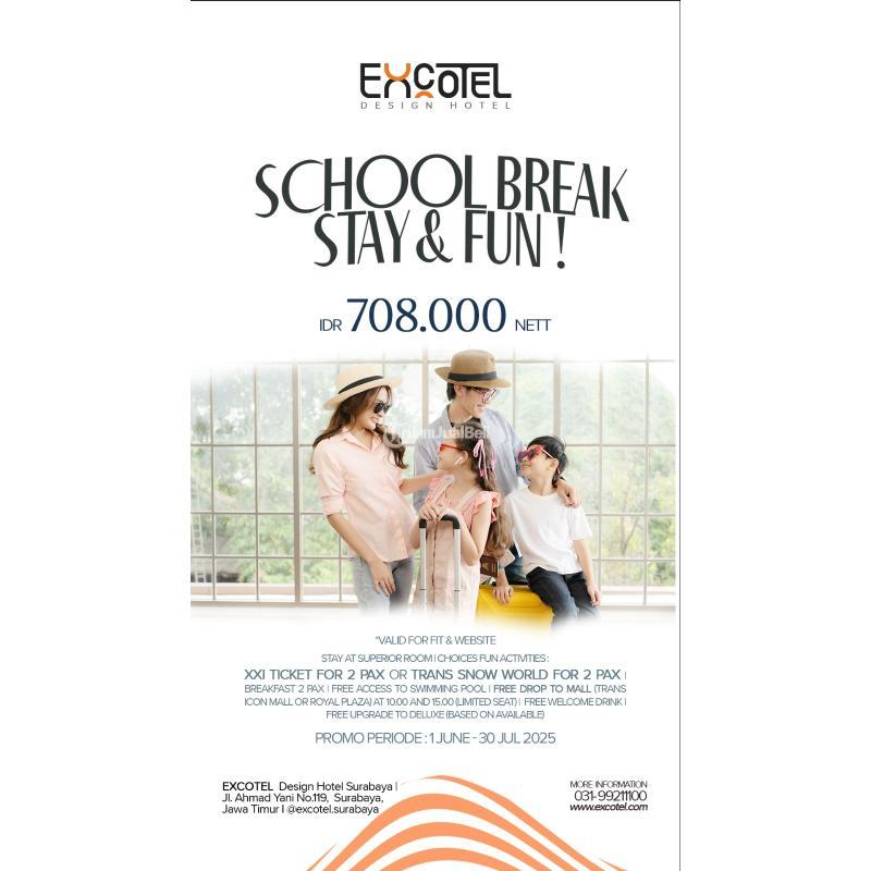 Disewakan Hotel Bintang 4 di Surabaya Excotel Design Hotel di Surabaya ...