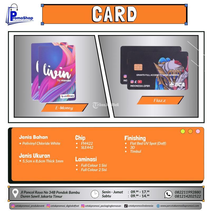 Cetak Kartu Emoney Custom Nama Identitas Percetakan Kartu Termurah di ...