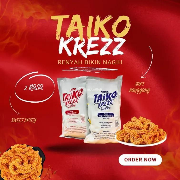 Taiko Krezz Camilan Mie Kering Super Renyah 2 Rasa Sweet Spicy dan Sapi Panggan di Surabaya ...