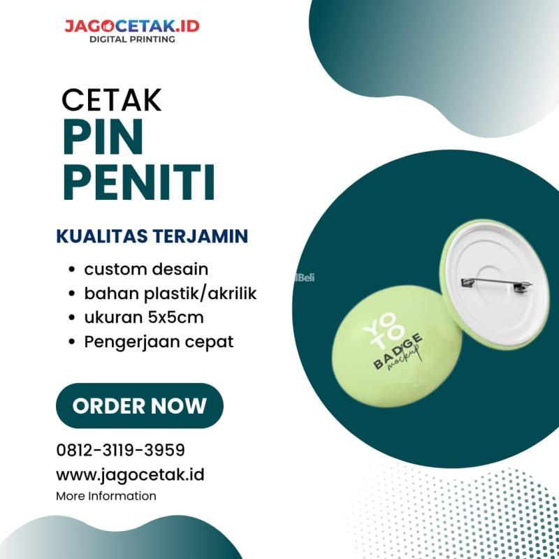 Cetak Pin Peniti Kustom di Sidoarjo - Tribun JualBeli
