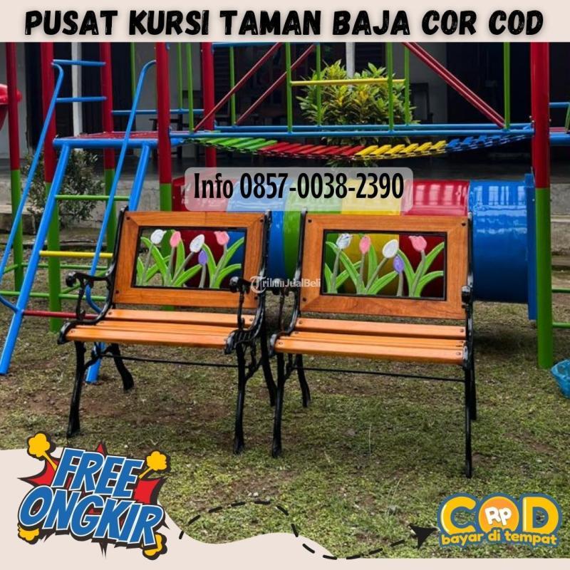 Bangku Taman Dari Besi Furniture Besi dan Kayu di Cianjur - Tribun JualBeli