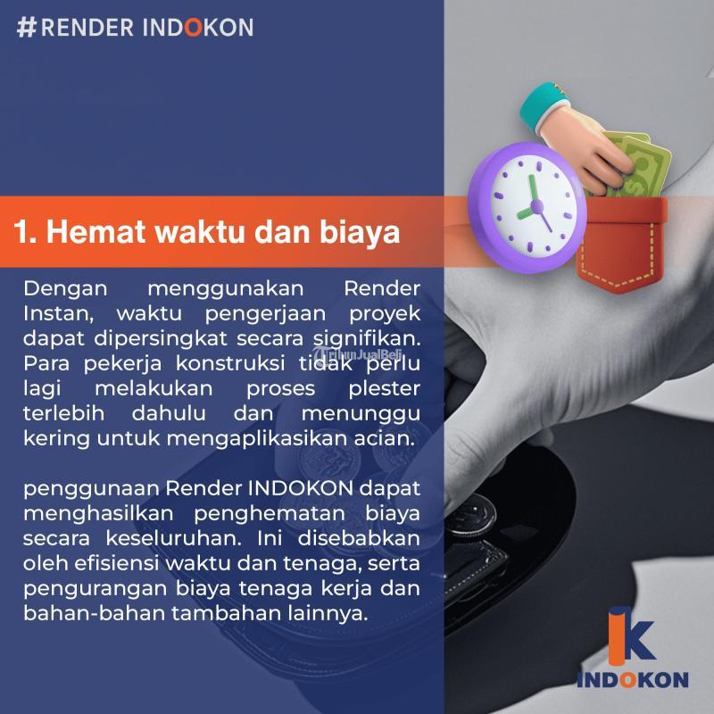 Supplier Render Mortar Indokon, Buat Dinding Halus Tanpa Acian di ...