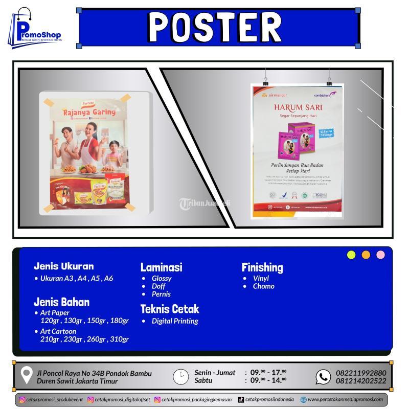 Percetakan Poster Promosi Custom Art Paper Print Desain Custom Terbaik ...