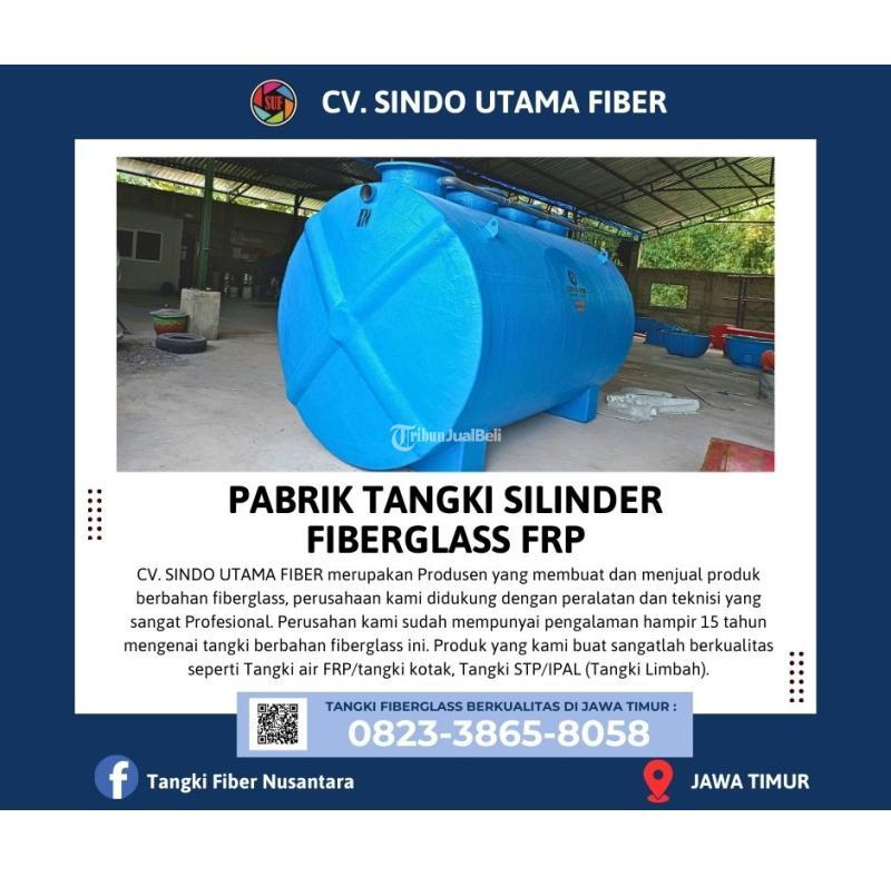 Tangki Silinder Fiberglass, Tangki IPAL Limbah, Tangki Septik Fiber di ...