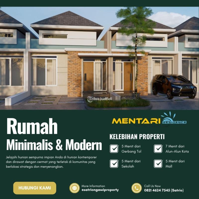Dijual Rumah Tipe 44 2KT 1KM Legalitas SHGB di Ngawi - Tribun JualBeli