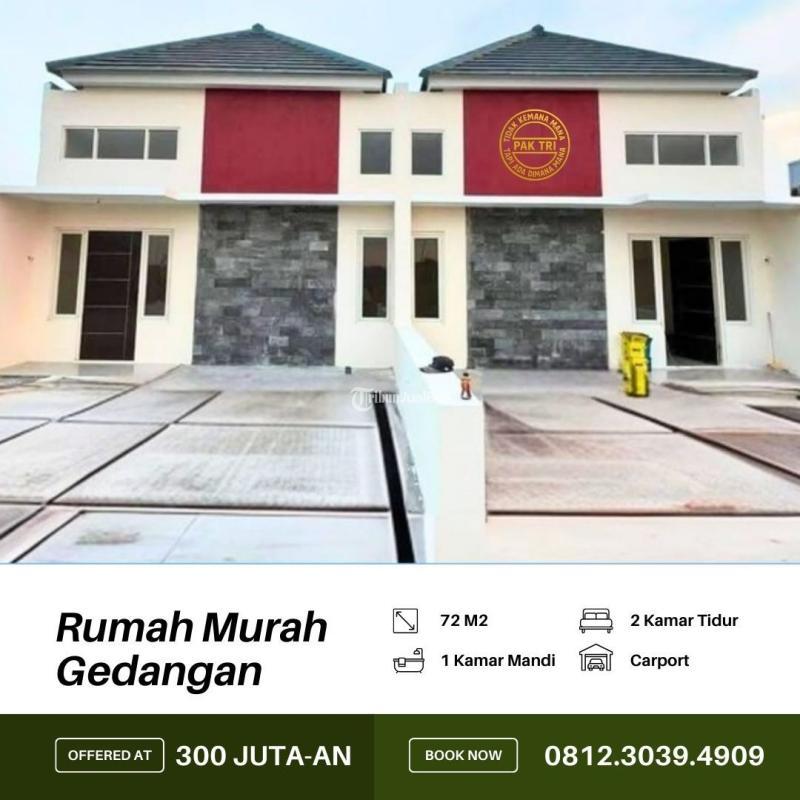 Jual Rumah Tipe 36 Baru Kaplingan Gedangan Murah di Sidoarjo - Tribun ...