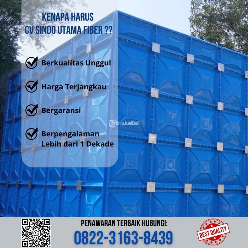 Tangki FRP Biru Bisa Menampung Kesedihan di Karawang - Tribun JualBeli