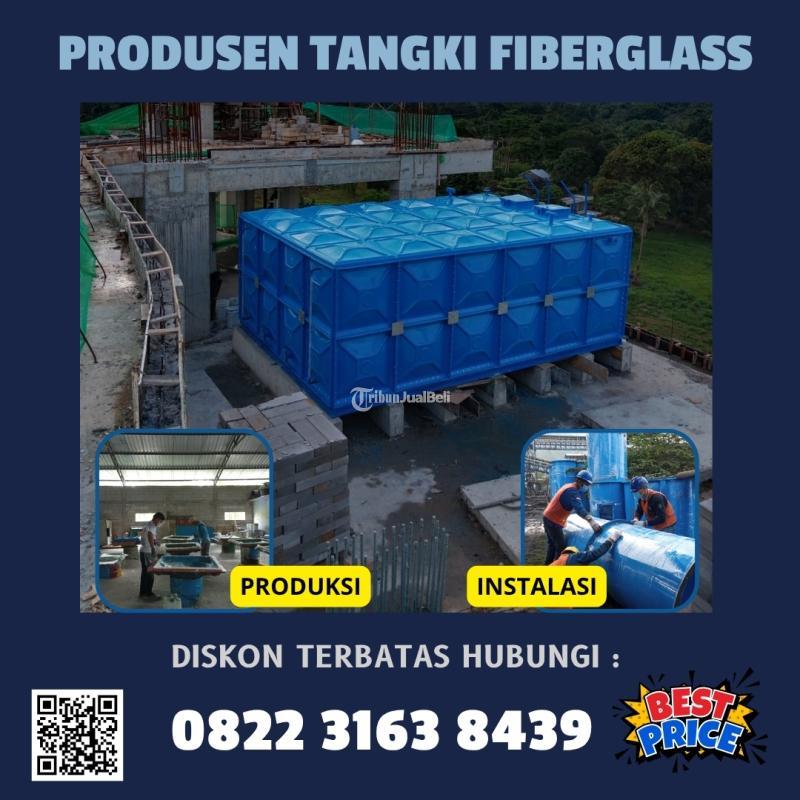Tangki FRP Biru Ketahanan Jangka Panjang di Tulungagung - Tribun JualBeli
