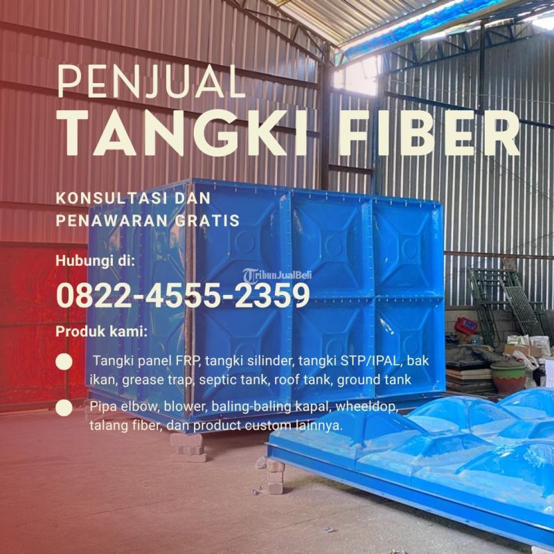 Tangki Panel Fiberglass Kimia FRP Tersedia Kapasitas 1 m3 sd 200 m3 di ...