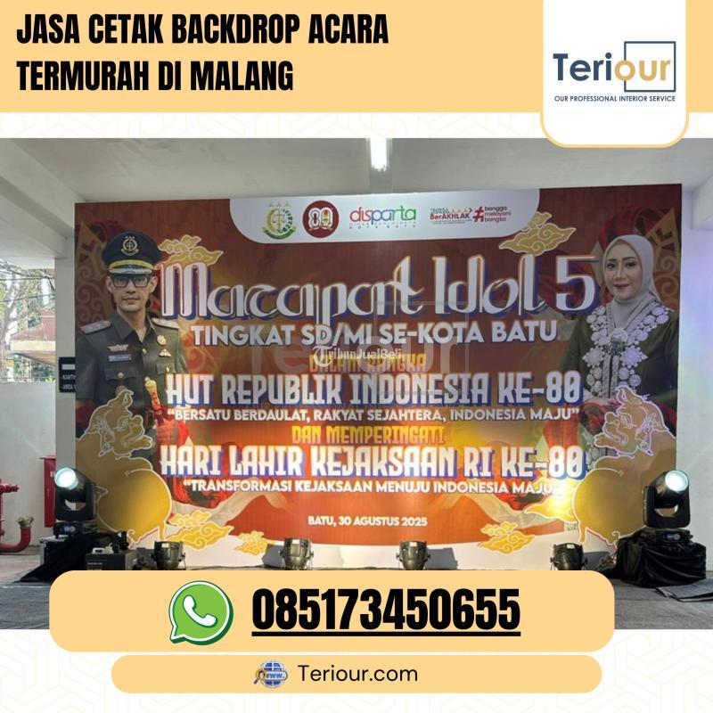 JASA CETAK BACKDROP ACARA TERMURAH DI MALANG - Tribun JualBeli