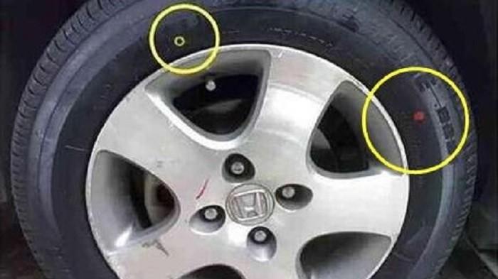 Arti dan Fungsi Tanda Bulatan Warna Kuning dan Merah di Ban Mobil yang ...